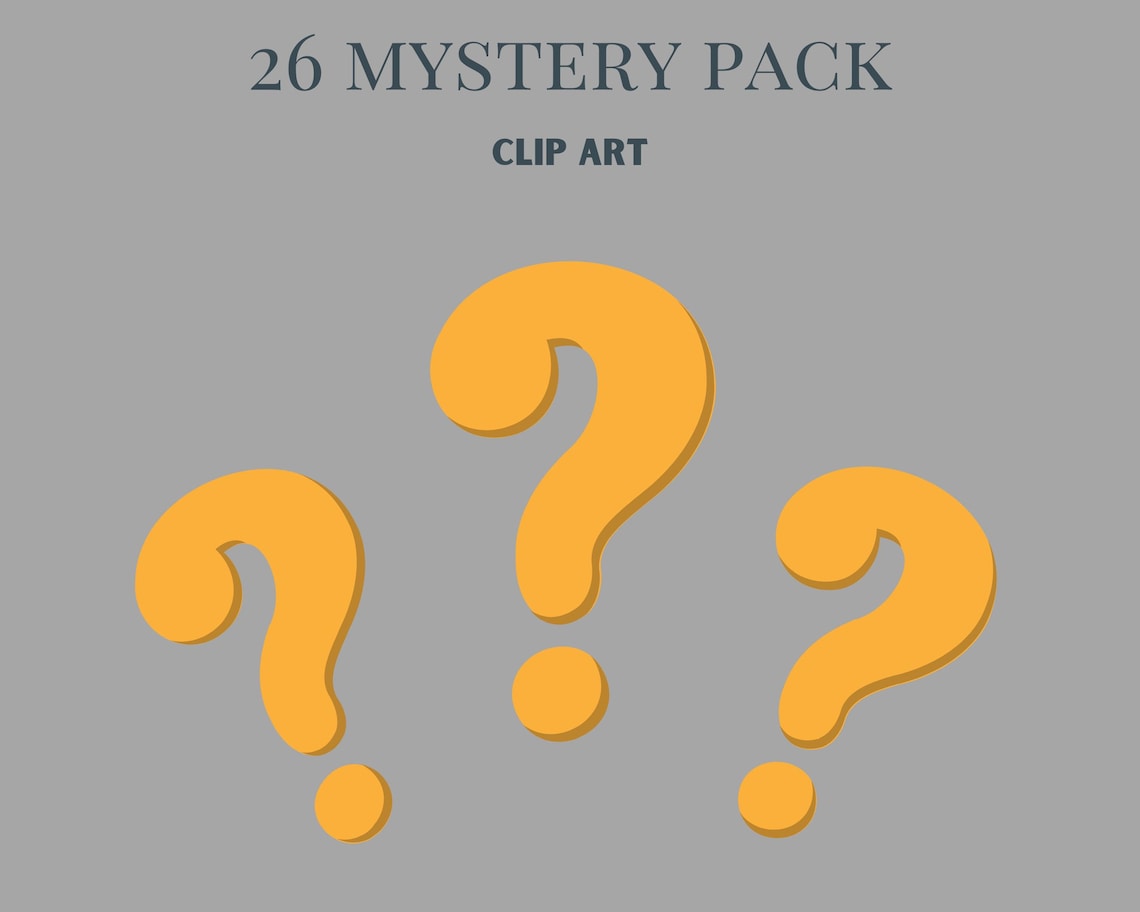 Mystery Clipart Bundle Unseen Clipart Watercolour Vintage - Etsy