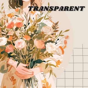 Cottagecore Flower Fantasy Girl Digital Stickers, Summer Clipart ...