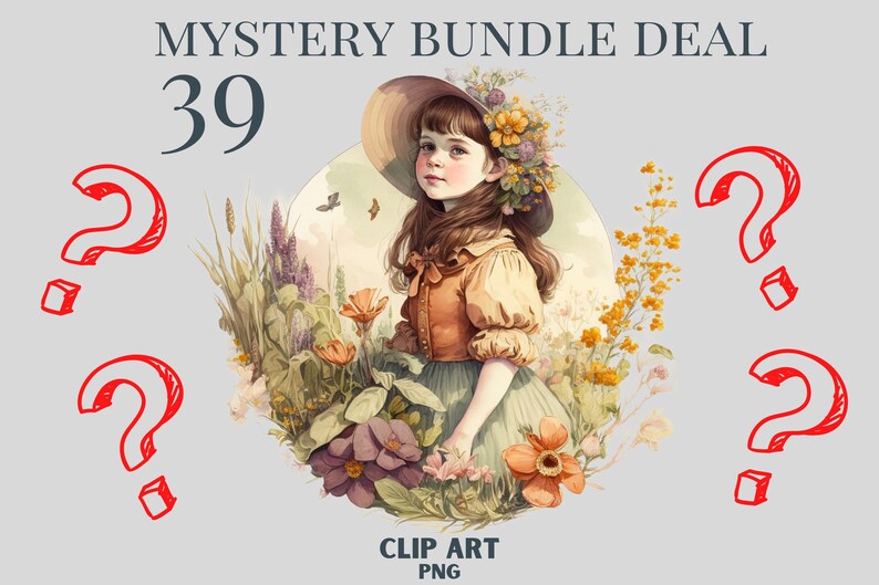 Watercolour Mystery Clipart Bundle Unseen Clipart - Etsy