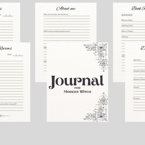 Printable Wiccan/ Witches Journal Pages, Dream Journal, Herbal Grimoire ...