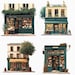 Cute Lil Bookstore Clipart Bundle, Book Shop , Watercolour Shop ...