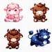 Chonky Chibbi Cow Digital Stickers, Valentine Png,kawaii Cow Png, Cute ...