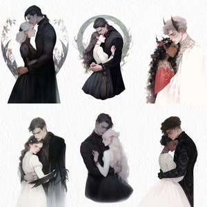 Forbidden Love Digital Stickers, Valentines Clipart Bundle ,booktok ...