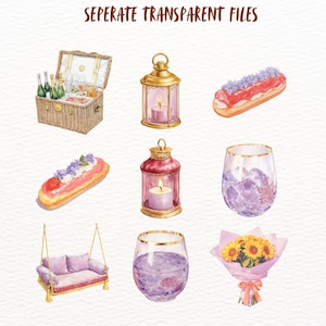 Cozy Lazy Picnic Day Clipart Bundle Relaxing Sticker Set Self Care ...