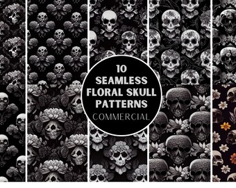 Skull Repeat Pattern - Etsy