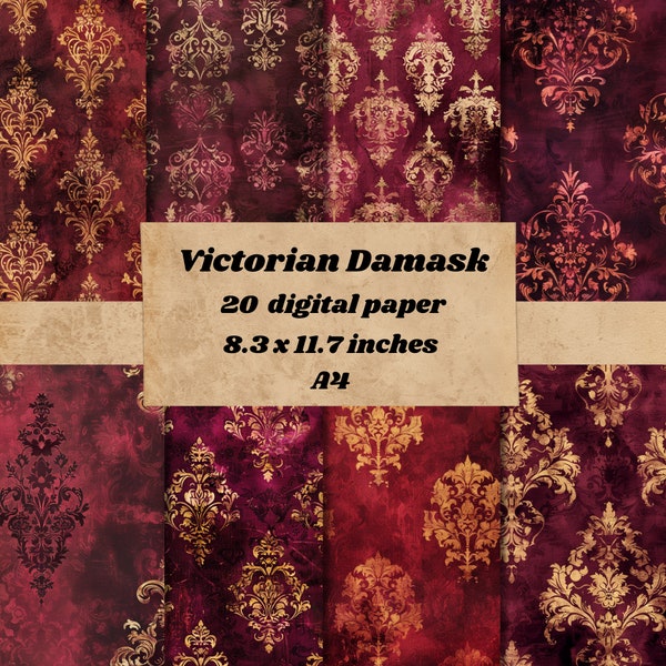 Damask Velvet - Etsy