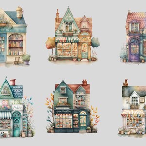 Toy Store Clipart Bundle, Vintage Shop , Watercolour Shop Illustration ...