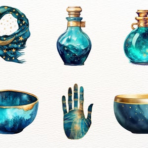 Arabian Night Witch Clipart Bundle, Witch Clip Art Png, Magic Clip Art ...