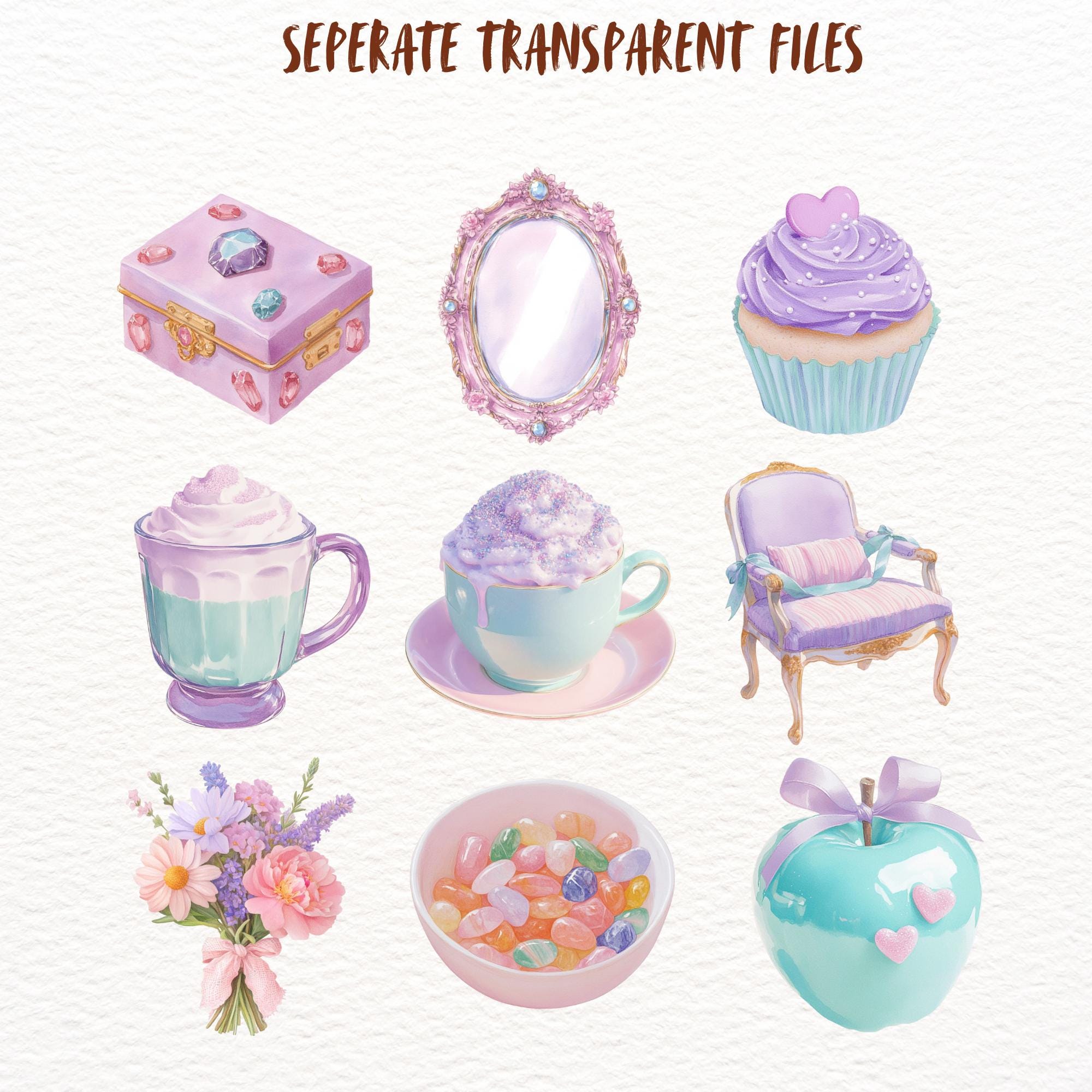 Candy Lazy Day Clipart Bundle Lazy Day Sticker Set Self Care Goodnote ...