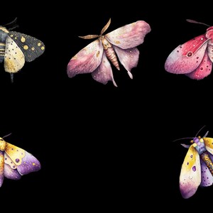 Watercolour Mystical Moth Clipart, Wiccan Png, Moth Png, Mystical ...