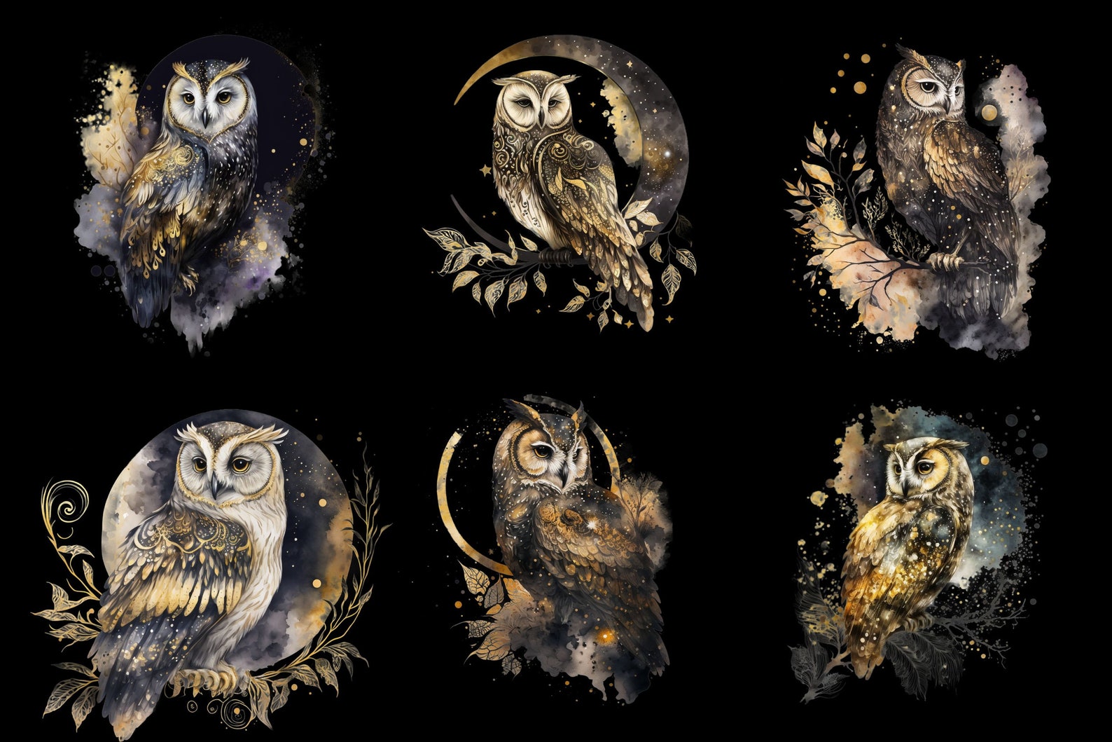 Celestial Owl Clipart, Owl Png, Magic Clip Art, Mystical Clipart ...