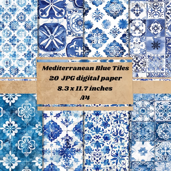 Greek Mosaic Tiles - Etsy UK