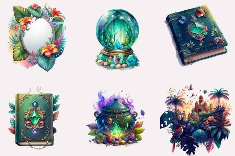 Jungle Witch Clipart Witch Clip Art Png Magic Clip Art - Etsy