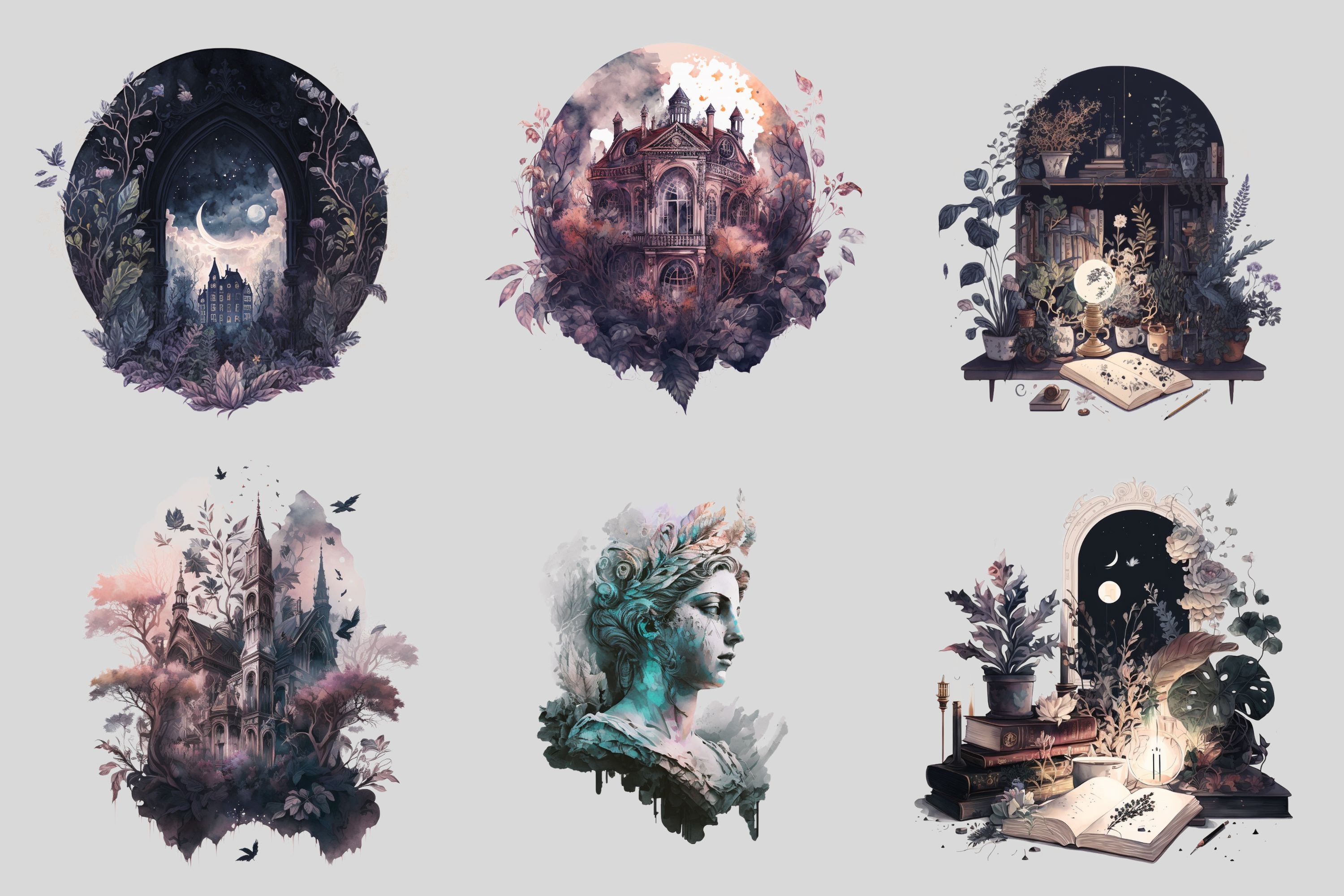 Watercolour Dark Academia Clipart Bundle Png Typewriter - Etsy Australia