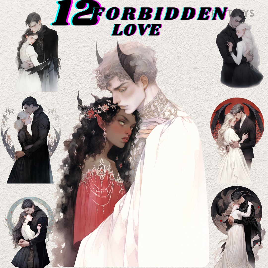 Forbidden Love Digital Stickers, Valentines Clipart Bundle ,booktok ...