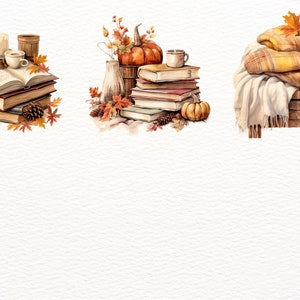 Watercolour Cozy Autumn Clipart Bundle, Fall Clipart, Autumn Decor ...