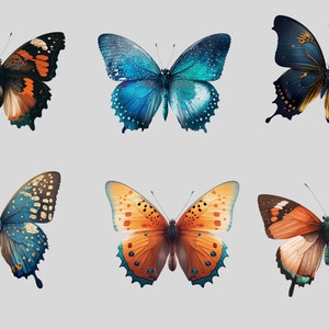 Best Colorful Butterfly Clipart Bundle, Butterfly Png, Exotic ...