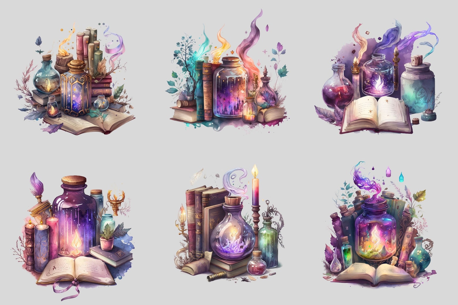 Wizards Inventory Clipart BUNDLE, Witch Clipart , Magic Clip Art ...