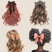 Watercolour Bow in the Hair Clipart Bundle, Digital Sticker, Hair Bow ...