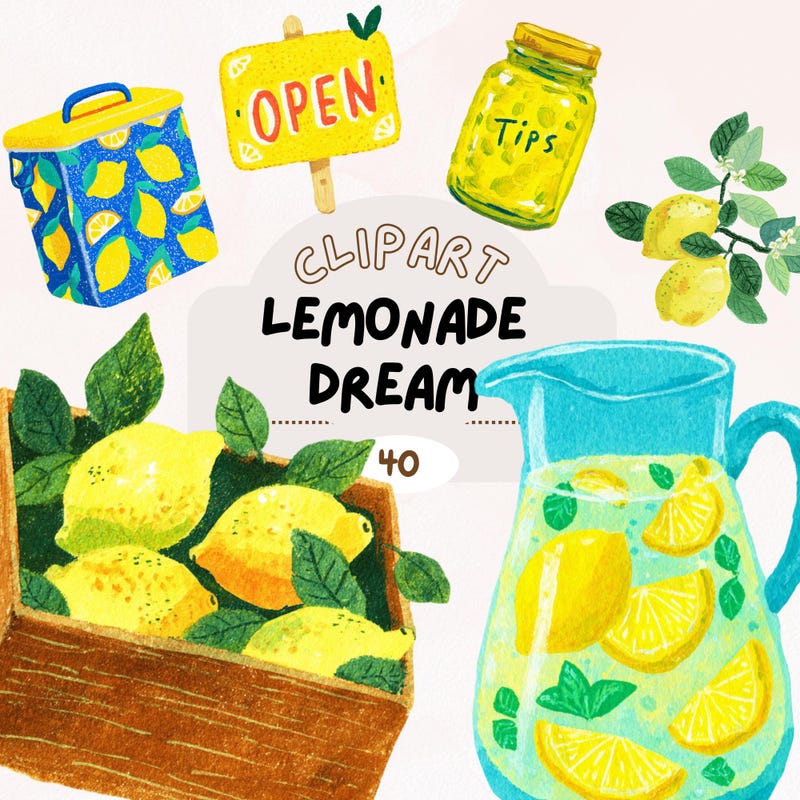 Lemonade Stand Clipart - Etsy