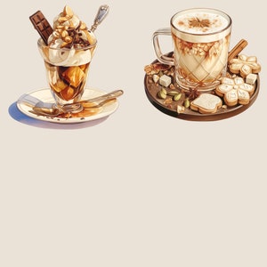 Cozy Cold Weather Coffee Clipart Bundle, Coffee Time Digital Sticker ...