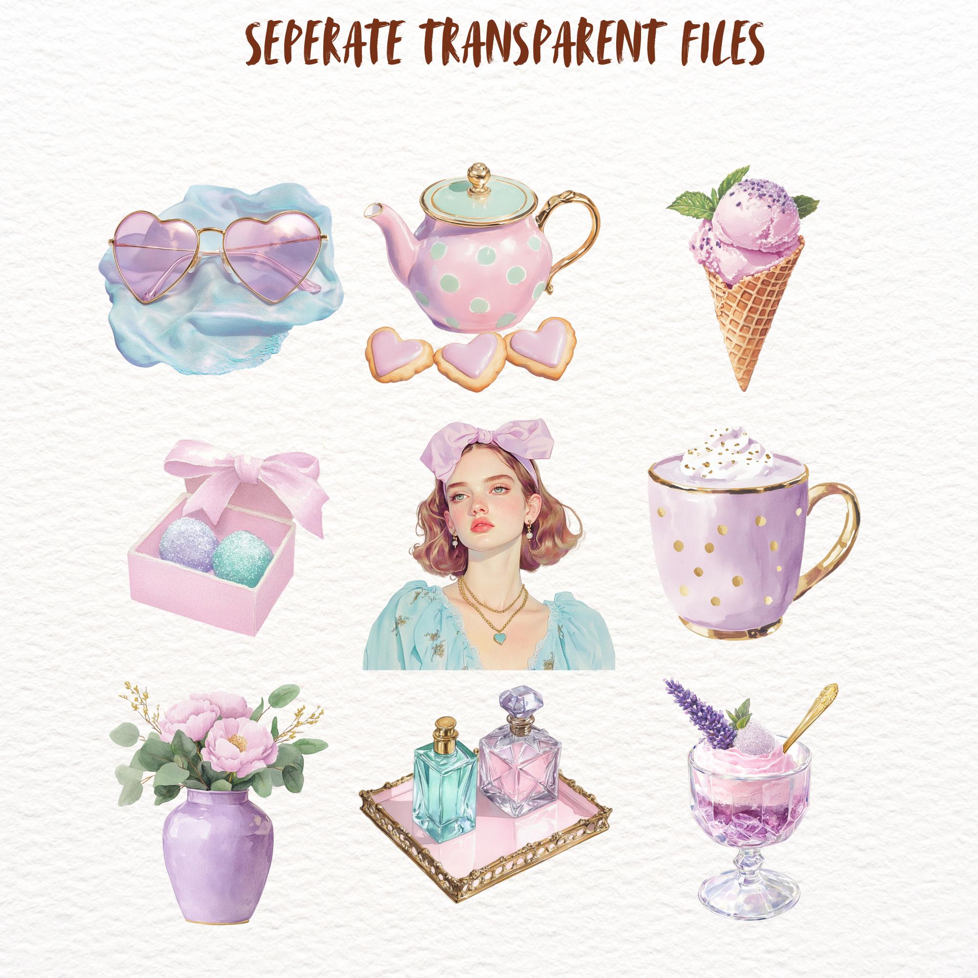 Ice Cream Lazy Day Clipart Bundle Lazy Day Sticker Set Self Care ...
