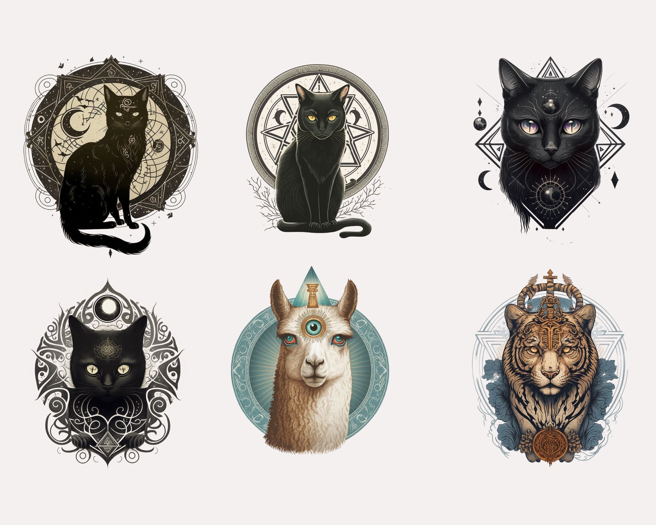 Mystical Witches Pets Clipart Wiccan Png Moth Png Mystical - Etsy