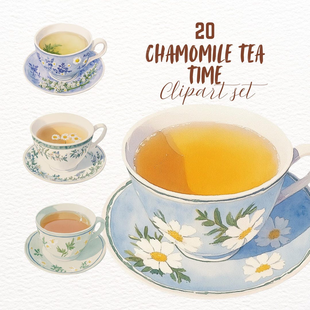 Tea Time Digital Stickers, Paper Craft Porcelain Clipart, Goodnotes ...