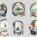 Watercolour Bookworm Cozy Seaside Reading Corner Clipart Bundle ...
