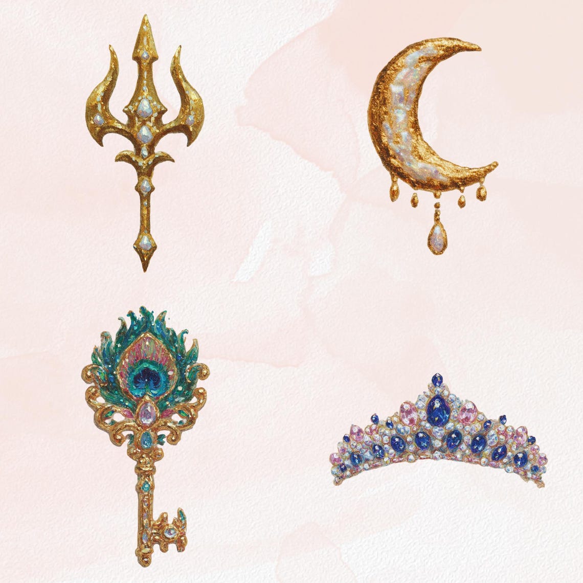 Dreamy Goddess Hera Clipart Bundle Vintage Sticker Set Goodnote Sticker ...