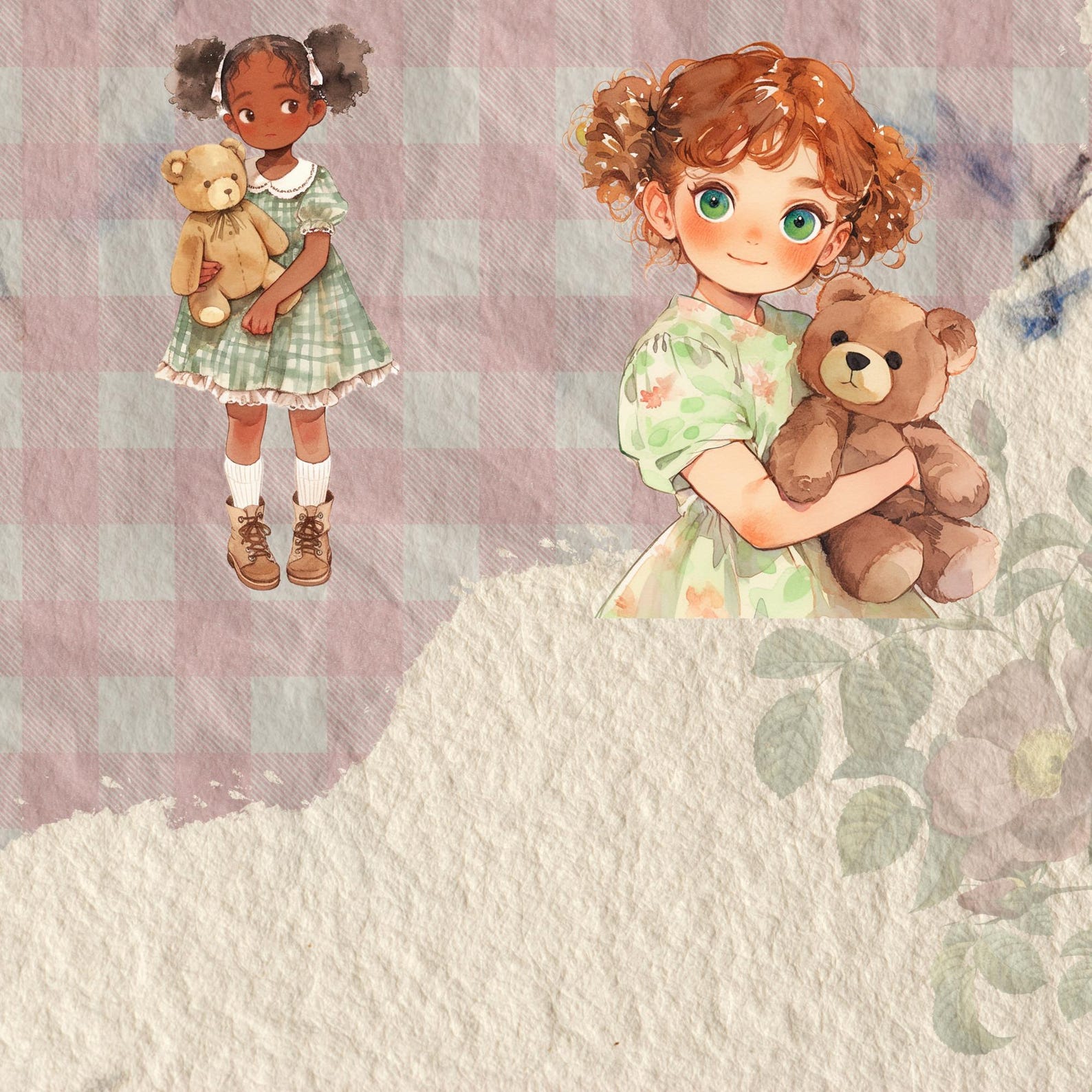 Cute Cottagecore Toddlers Digital Sticker, Toddler Png, Cute Kids ...