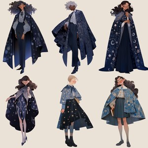 Ravenclaw Student Vibes Clipart Bundle, Ravenclaw Style Png, Occult ...