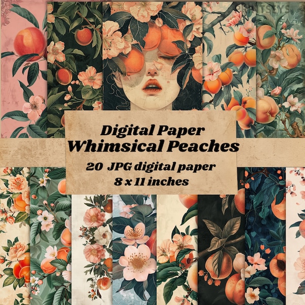 Peach Background - Etsy