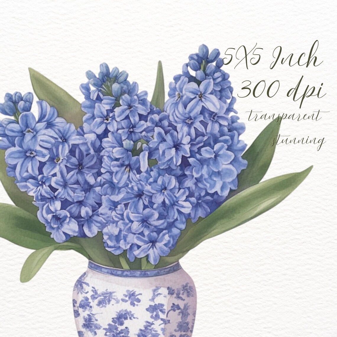 Hyacinth Digital Stickers, Paper Craft Floral Clipart Spring Goodnotes ...