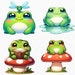 Kawaii Chunky Toad Digital Stickers, Valentine Png, Cute Toad Png,funny ...