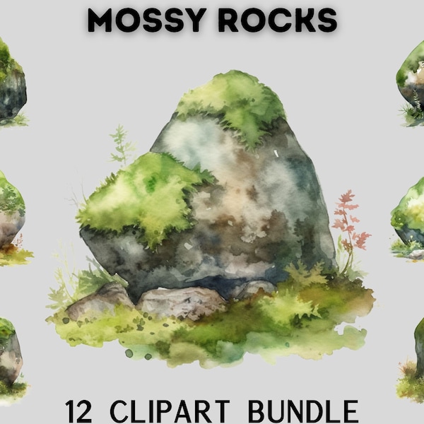 Moss Rock - Etsy