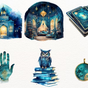 Arabian Night Witch Clipart Bundle, Witch Clip Art Png, Magic Clip Art ...