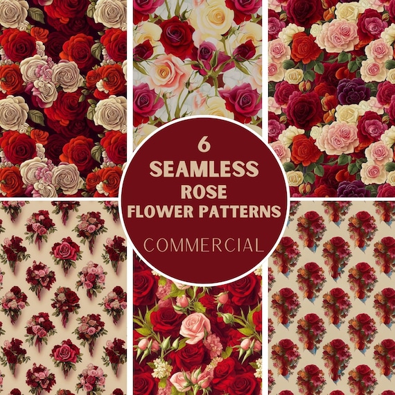 Maroon Flower Pattern