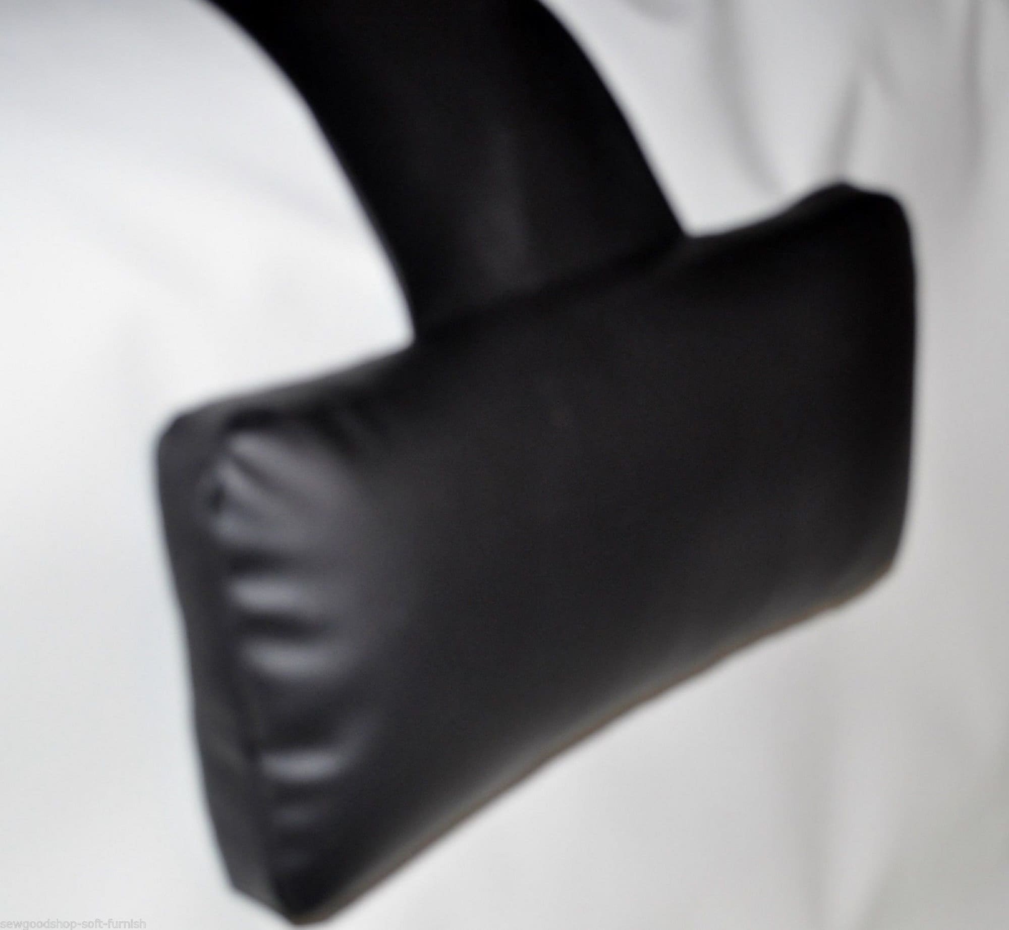 Black Faux Leather Hanging Armchair Sofa Headrest Bolster - Etsy UK