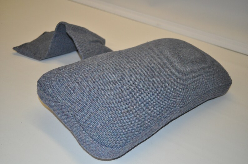 Blue Upholstery Fabric Hanging Armchair Sofa Headrest Bolster Cushion ...