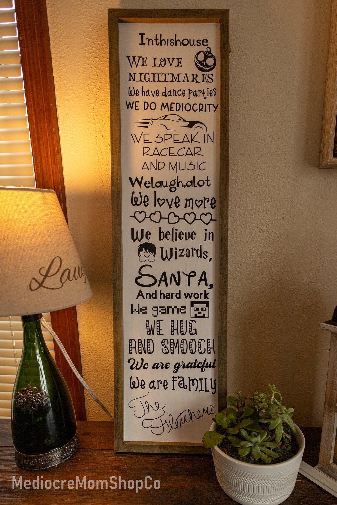 In This House-cute Customizable Home Decor Sign - Etsy