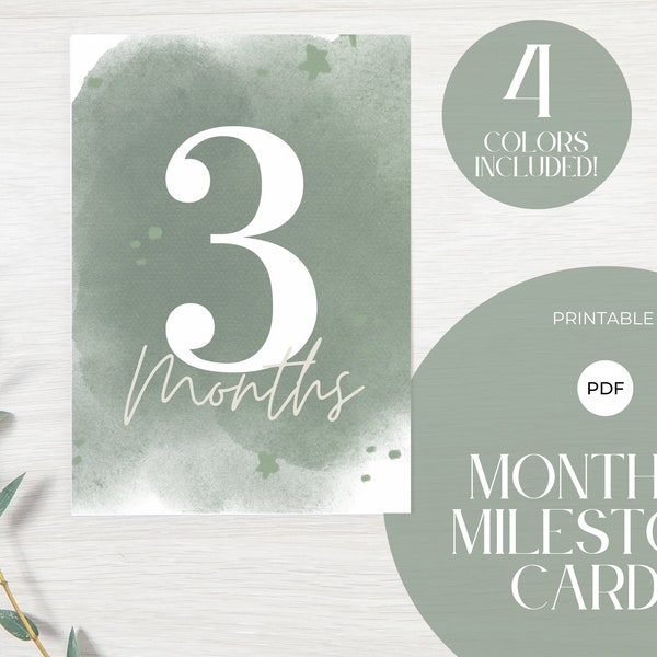Milestone Cards - Etsy