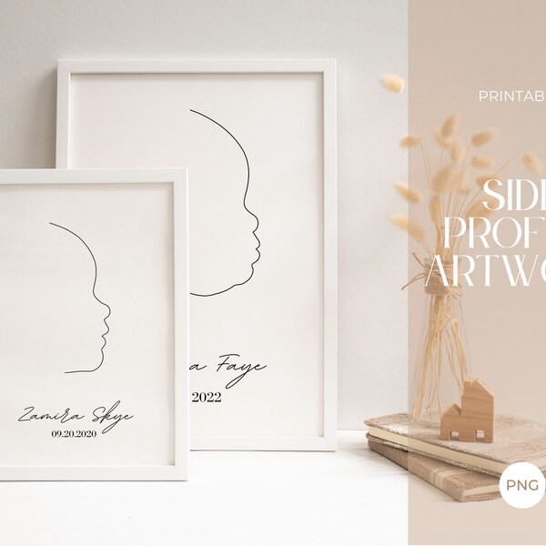 Silhouette Portrait - Etsy