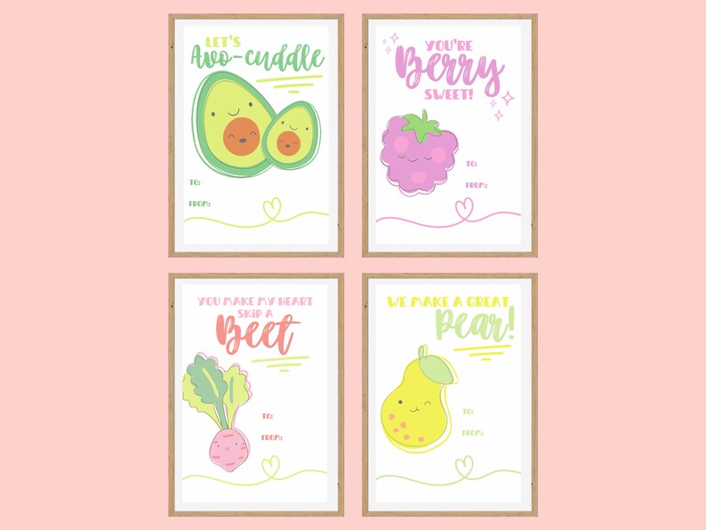 Printable Food Pun Funny Valentine Cards Set of 12 Printable - Etsy