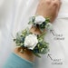 Small Dusty Blue + White Eucalyptus Child Corsage, Blue Flower Girl ...