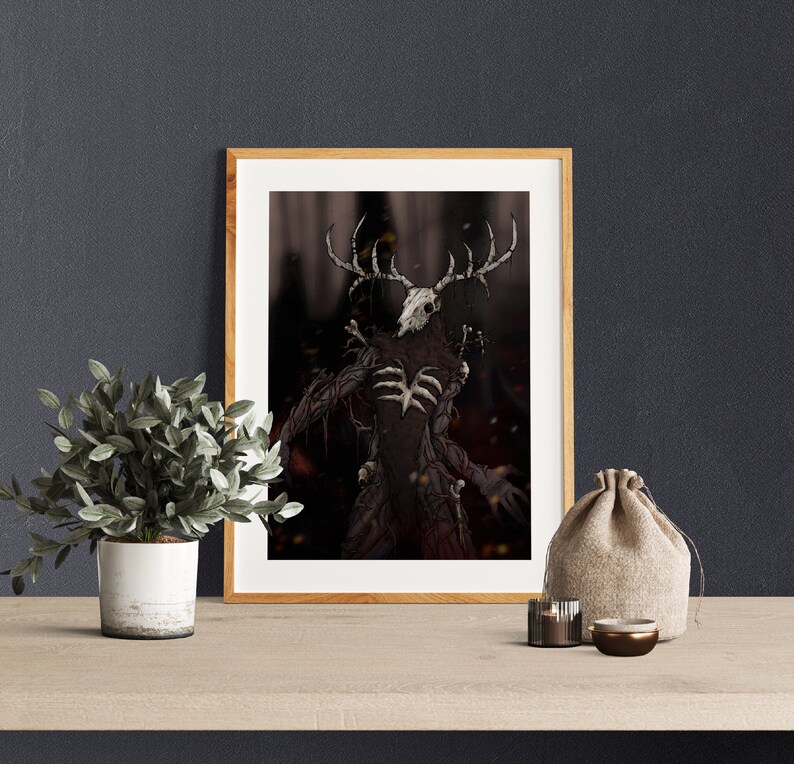 Print Wendigo RPG / Wall Decoration / Handmade / Mythology / Folklore - Etsy