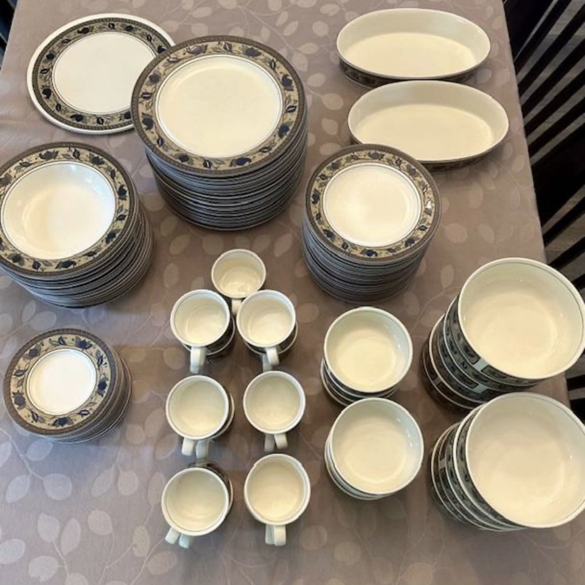 Mikasa Arabella Dinnerware Set Vintage 99 Piece Lot - Etsy