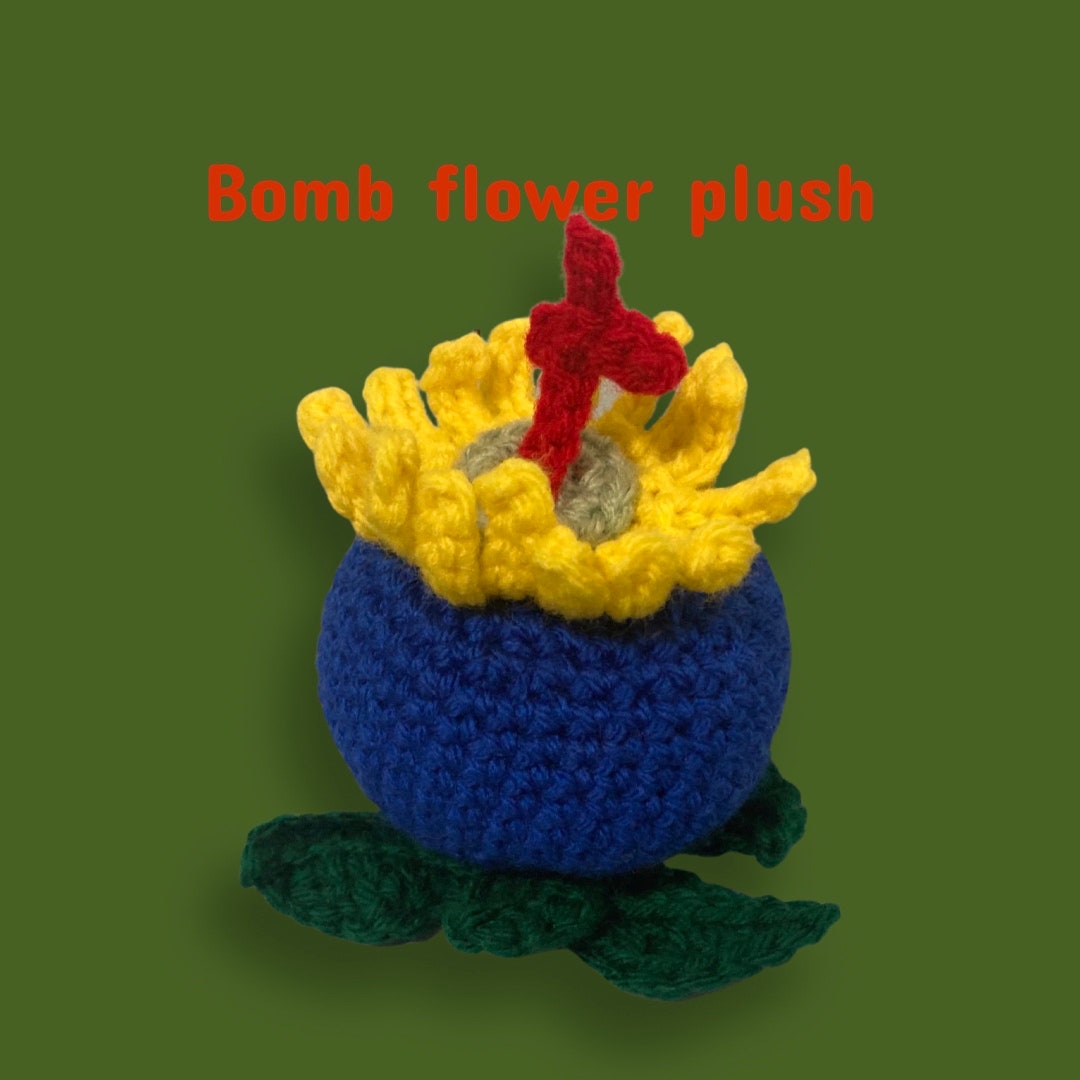 Crochet Bomb Flower Plush MADE TO ORDER - Etsy