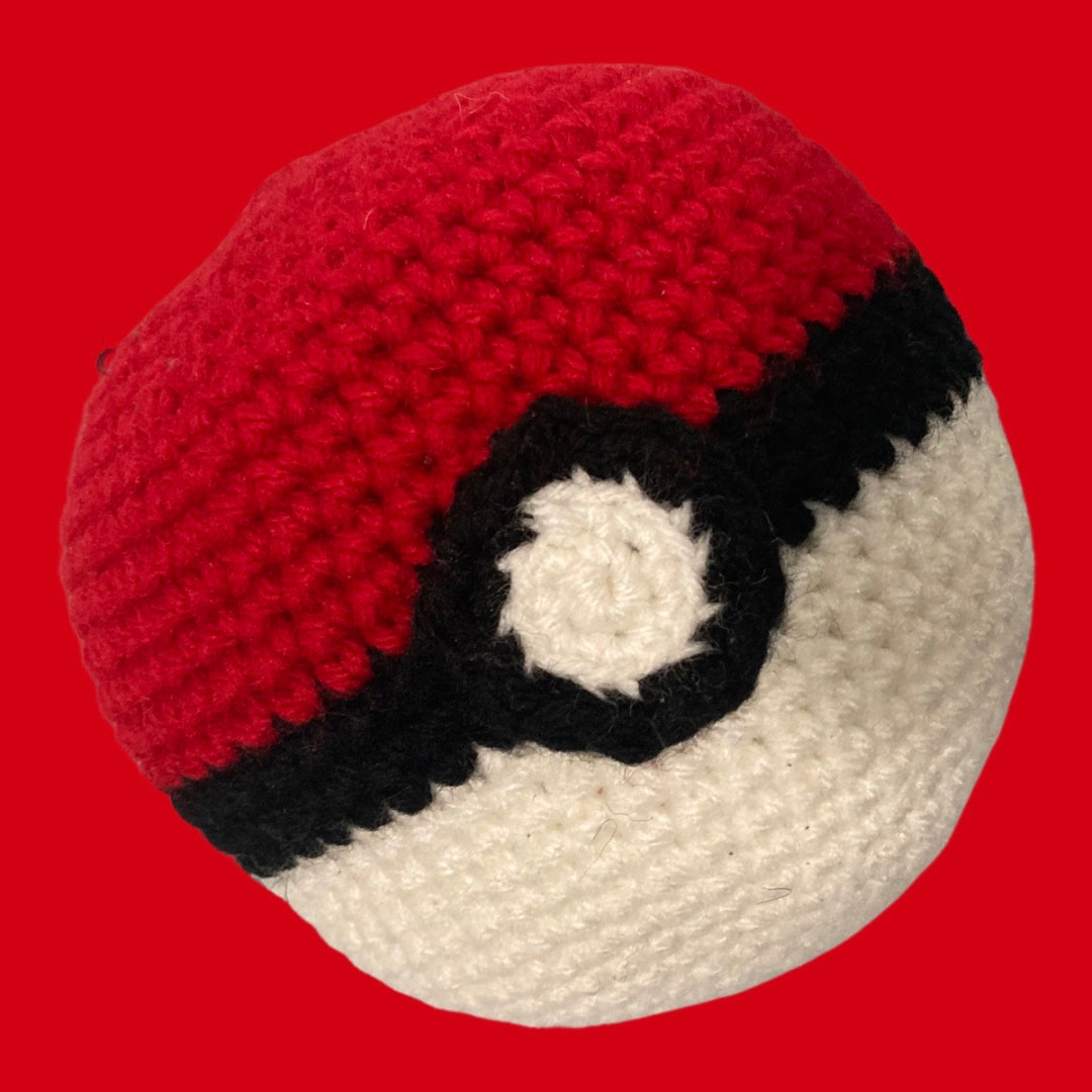 Crochet Pokeball Plush MADE TO ORDER - Etsy
