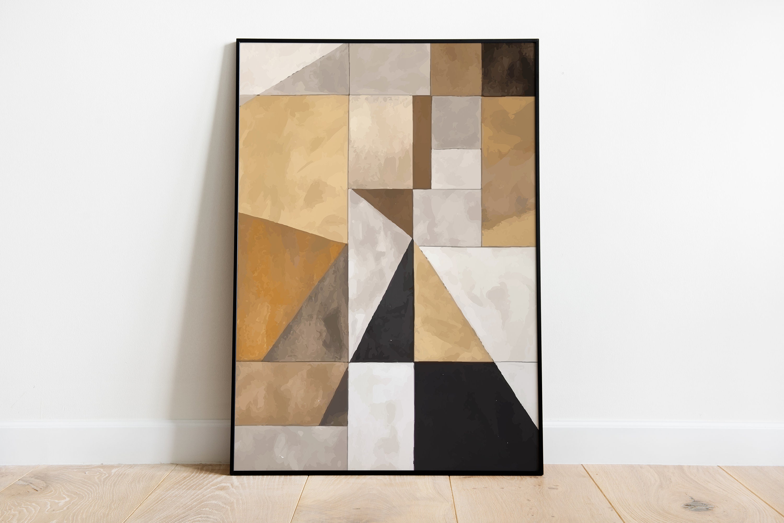 Printable Gallery Set of 3 Abstract Neutral Boho Style Prints | Modern ...